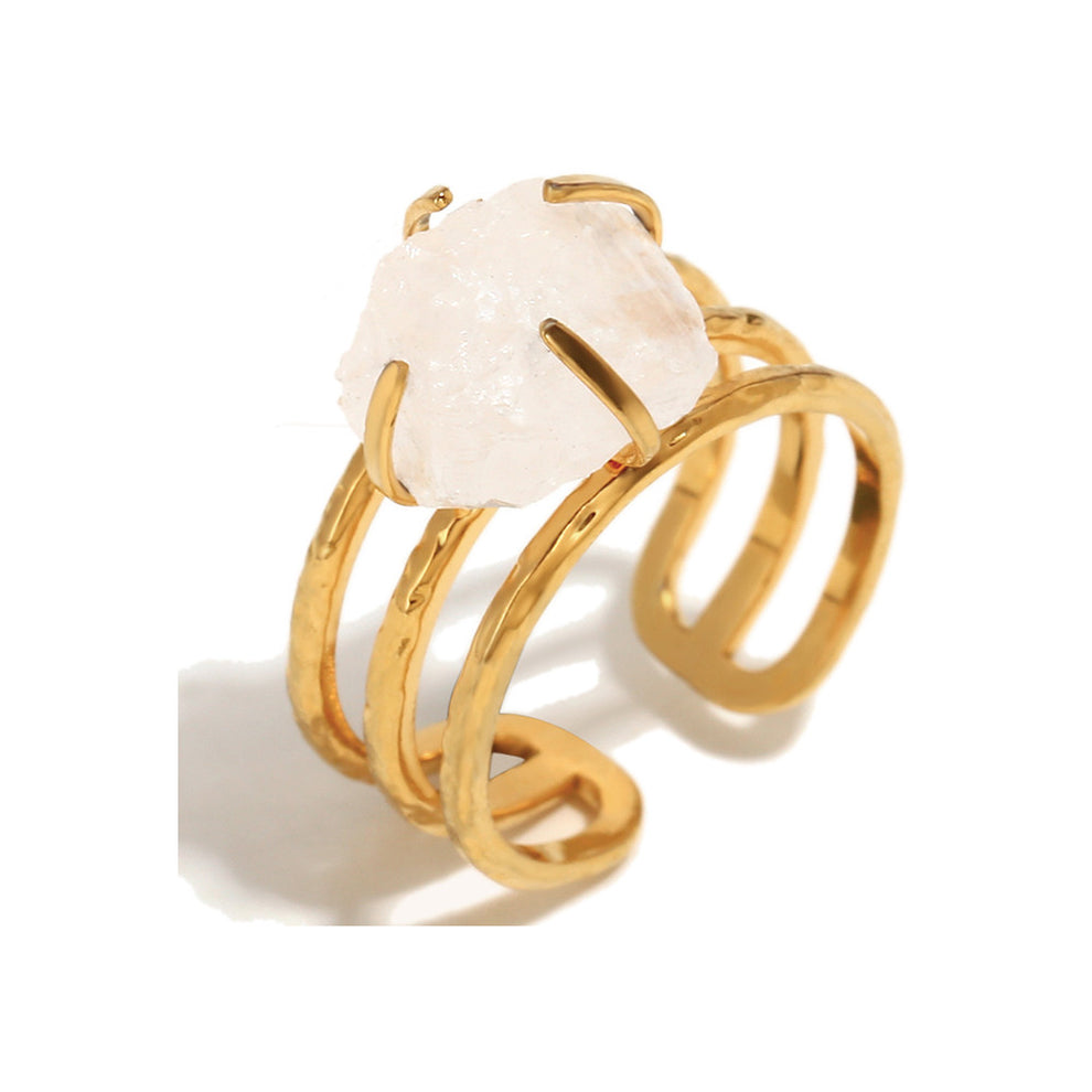Raw Crystal Gold Ring – Pineal Vision Jewelry