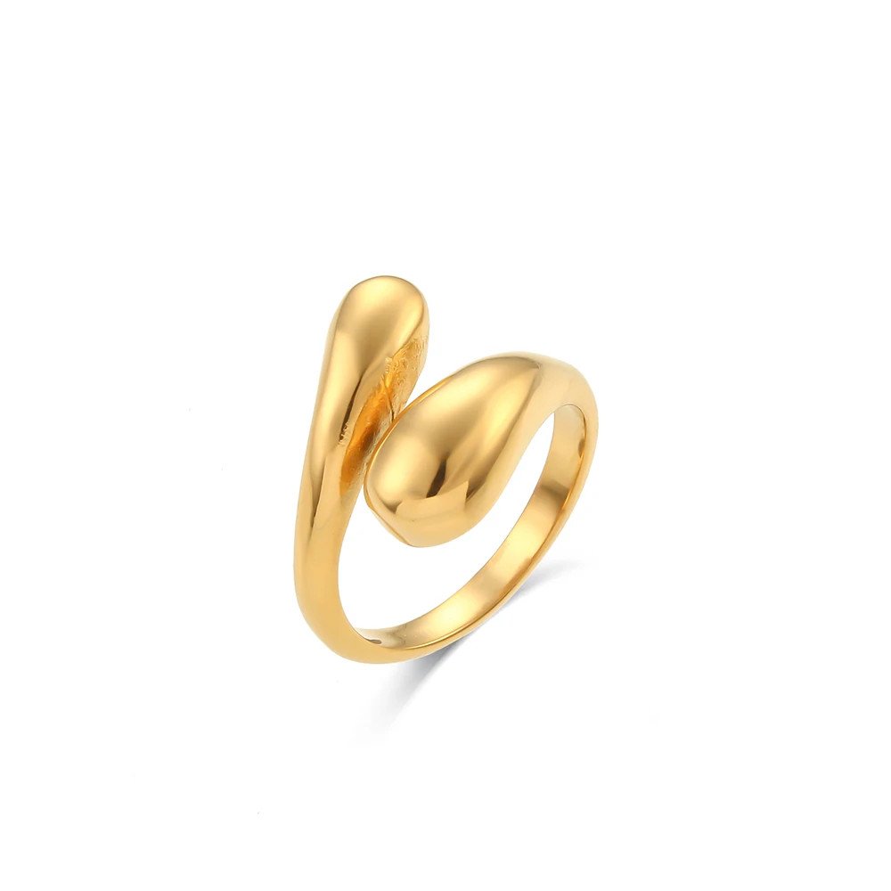 Gold Droplet Ring – Pineal Vision Jewelry