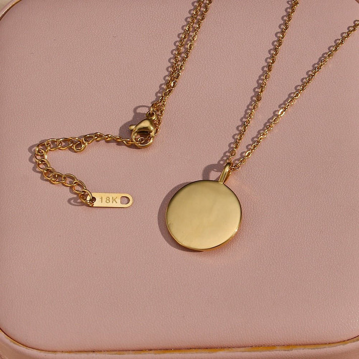 Radiating Star Gold Coin Necklace – Pineal Vision Jewelry