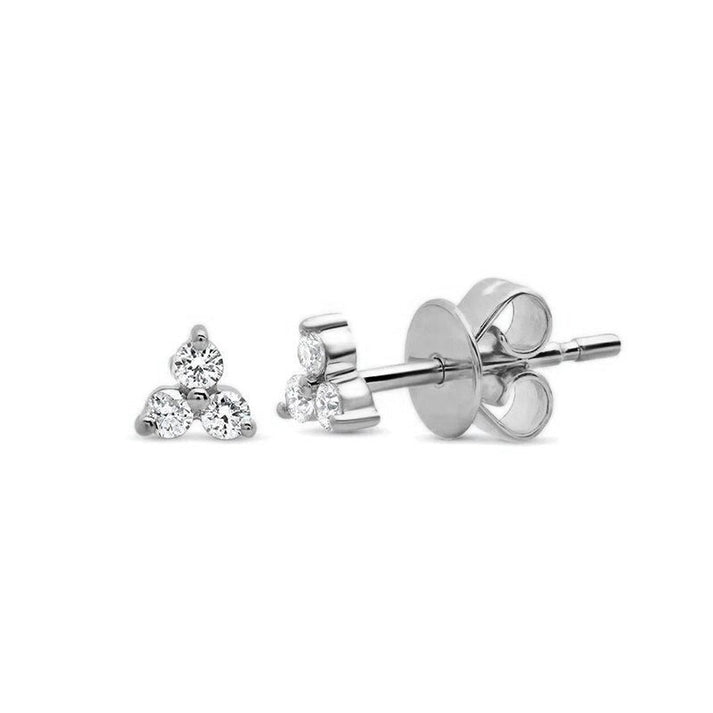 Trinity CZ Stud Earrings – Pineal Vision Jewelry