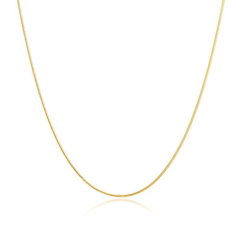 Ultra Thin Gold Snake Chain Necklace – Pineal Vision Jewelry