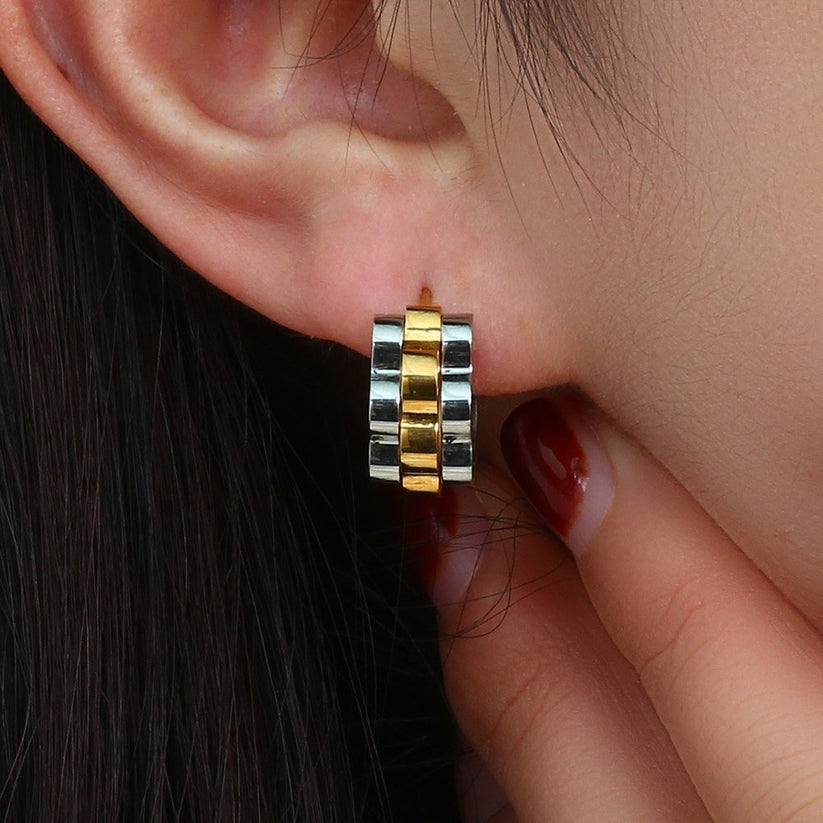 Watch Link Hoops – Pineal Vision Jewelry